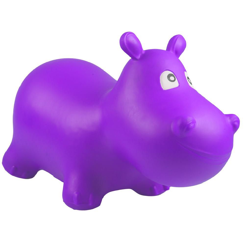 Montable Infantil Inflable Hipopotamo Morado VINIBALL