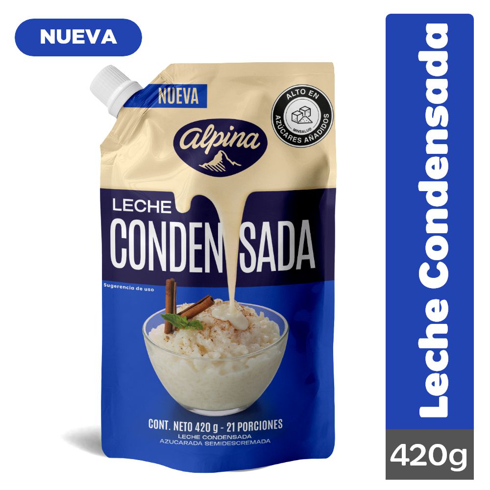 Leche Condensada Azucarada Semides ALPINA 420 gr