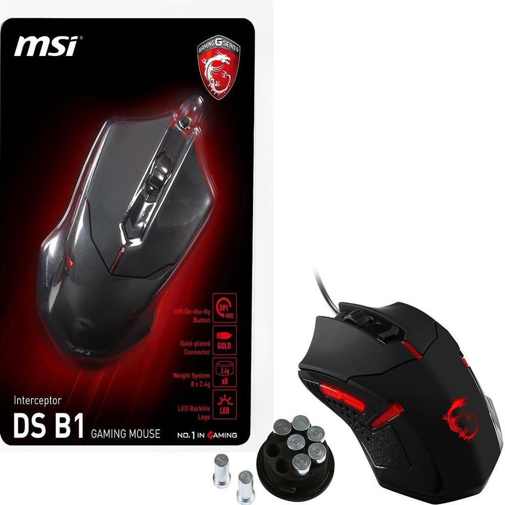 Mouse Msi Interceptor Gaming Ds B1 | Carulla