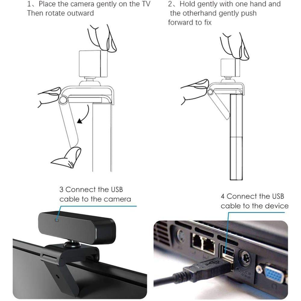 Cámara Web Usb Full Hd 1080P Con Micrófono Dual | Carulla