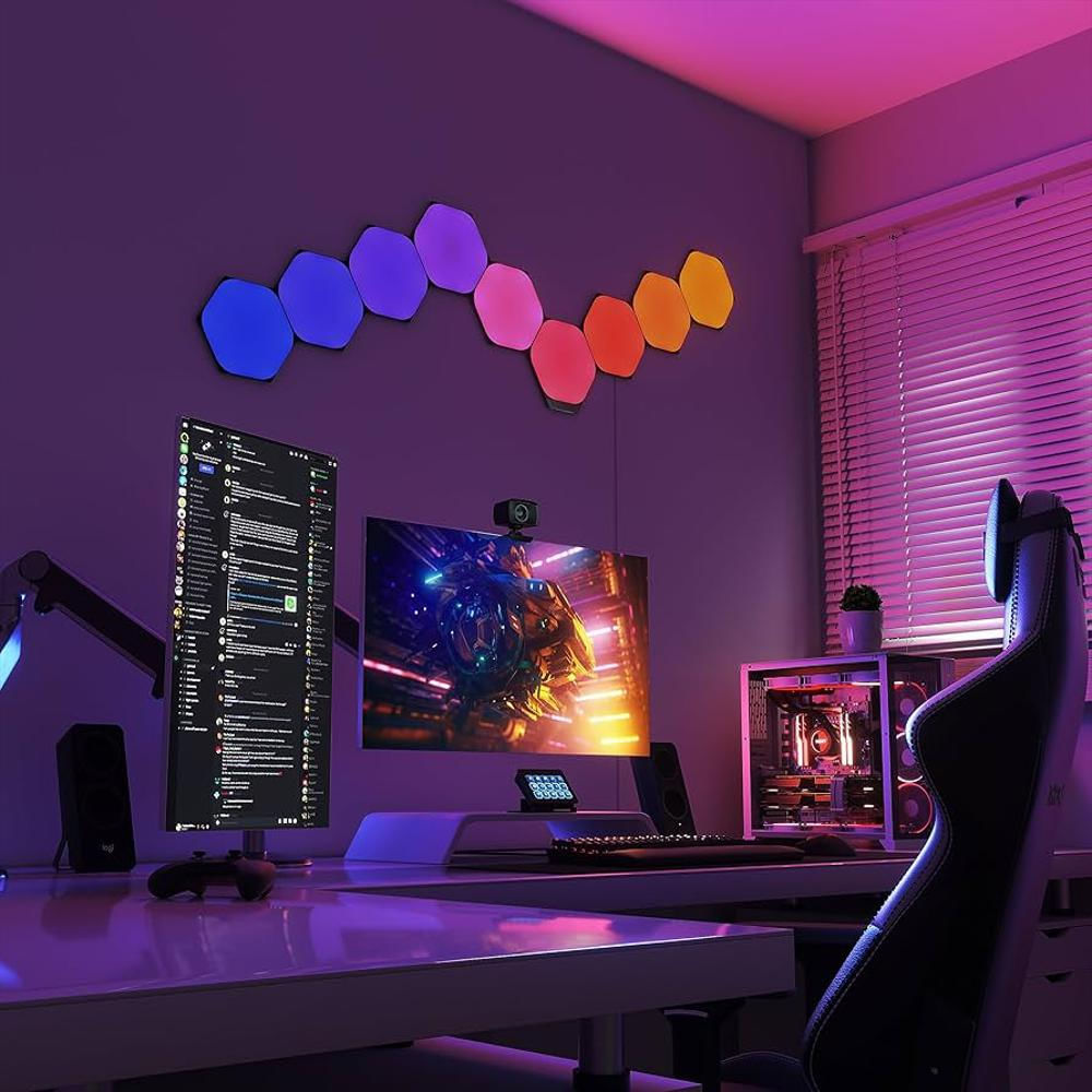 Kit De 9 Luces Led Hexagonal Smart Nanoleaf | Carulla