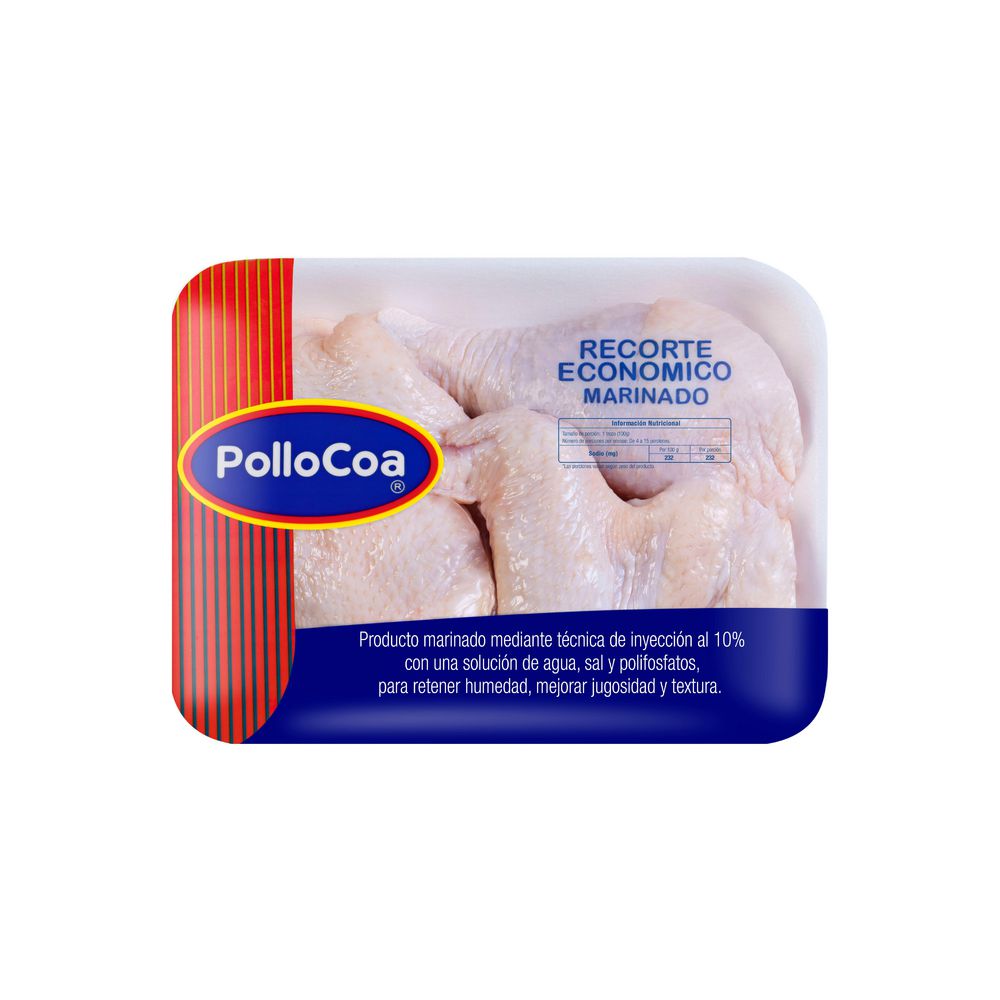 Recorte o trozo de pollo POLLOCOA fresco (400 gr)