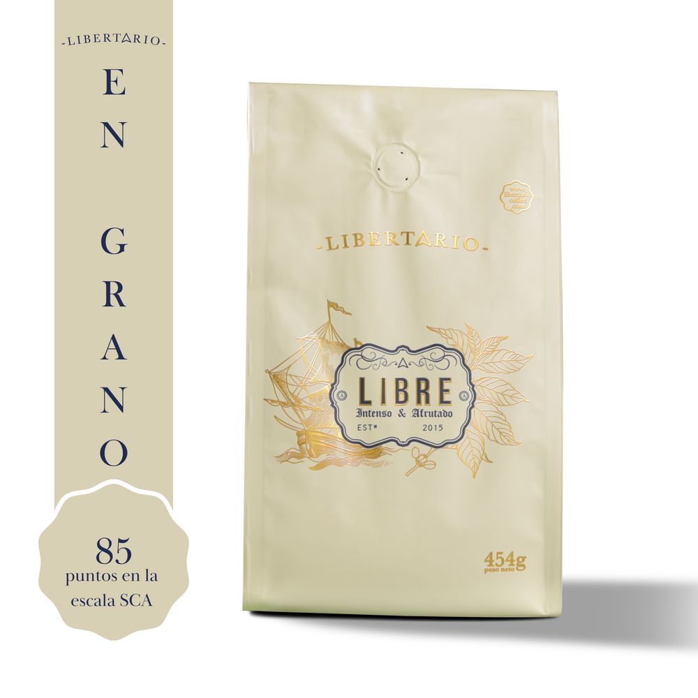 Café LIBERTARIO libre en grano (200 gr) img #1