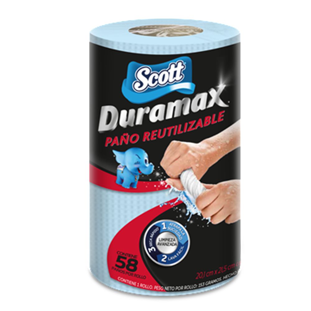 TOALLA D COCINA X58 HOJAS AZUL SCOTT 1 und - carulla.com