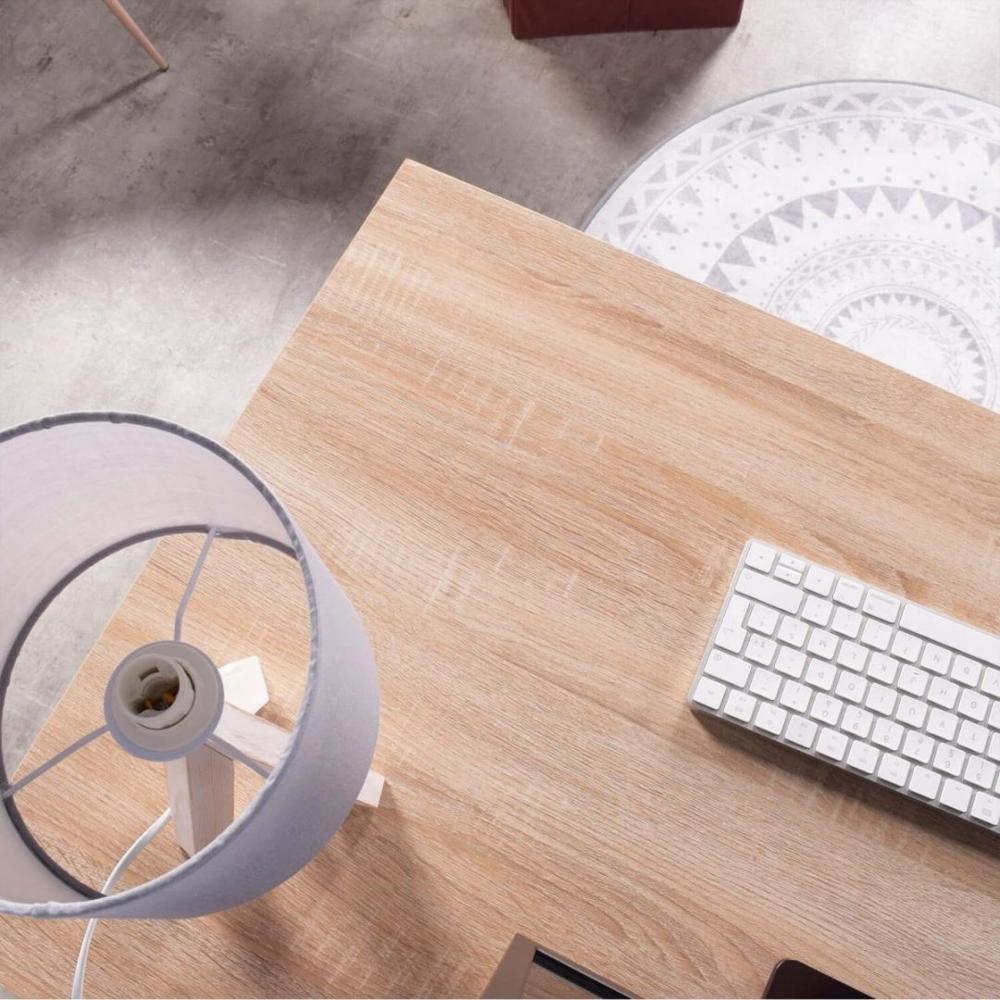 Escritorio Melamina Deluxe Roble Rústico | Carulla