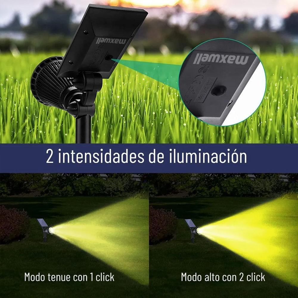Lampara Reflector Solar Led Exterior Maxwell Jardi | Carulla Lampara Reflector Solar Led Exterior Maxwell Jardi | Carulla