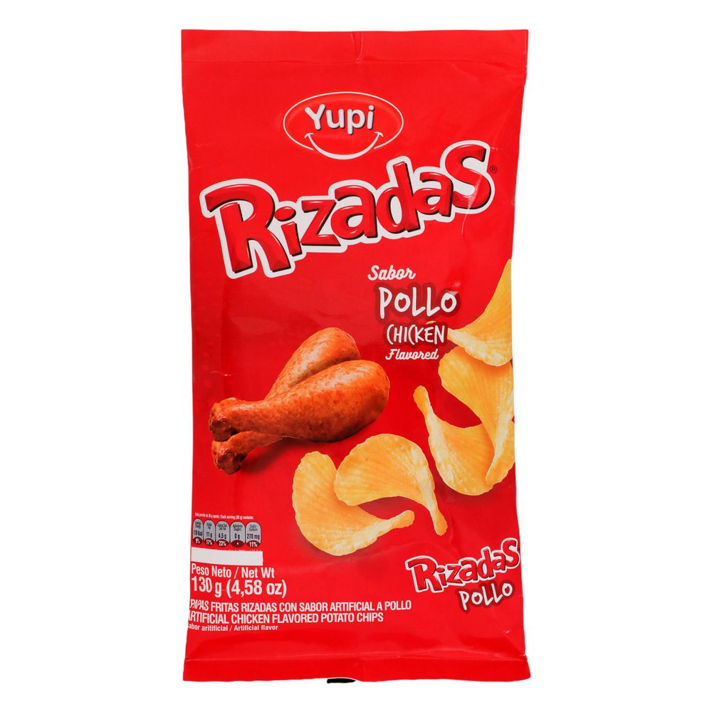 Papas Fritas Pollo RIZADAS 130 gr